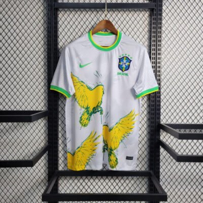 Brazil 22/23 White Pigeon Special Edition Men Soccer Jersey ...