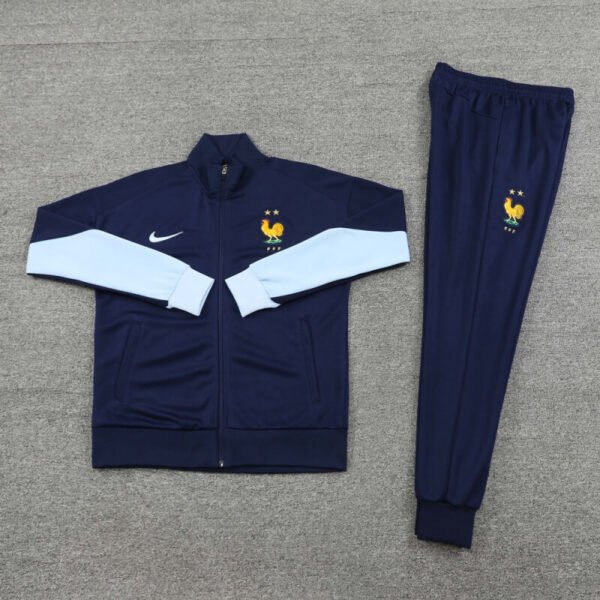 France 24/25 Royal Blue Men Jacket Tracksuit Slim Fit - Zorrojersey ...