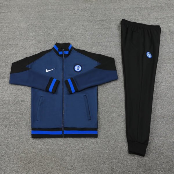 Inter Milan 24/25 Dark Blue Men Jacket Tracksuit Slim Fit - Zorrojersey ...
